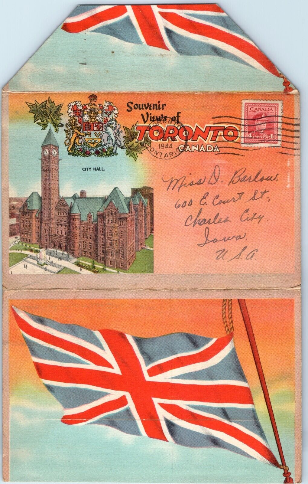 c1940s Toronto, Canada Postcard Souvenir Folder Views City Hall Expo ...