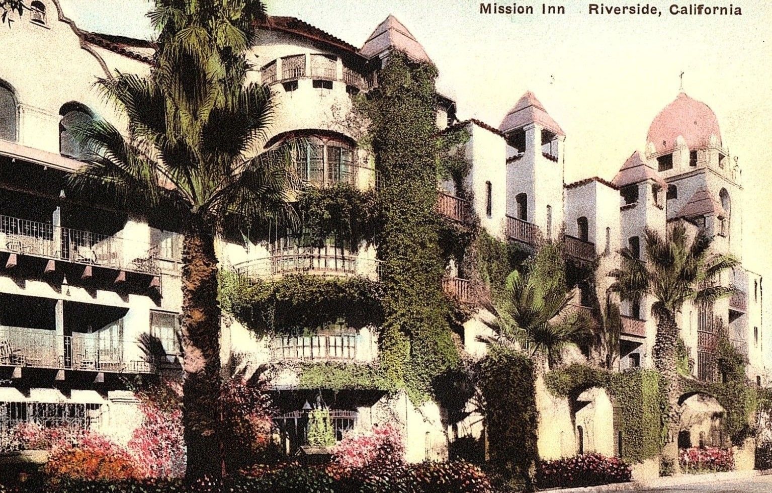 C.1910 Mission Inn, Riverside, California Hand Tinted Postcard P122 ...