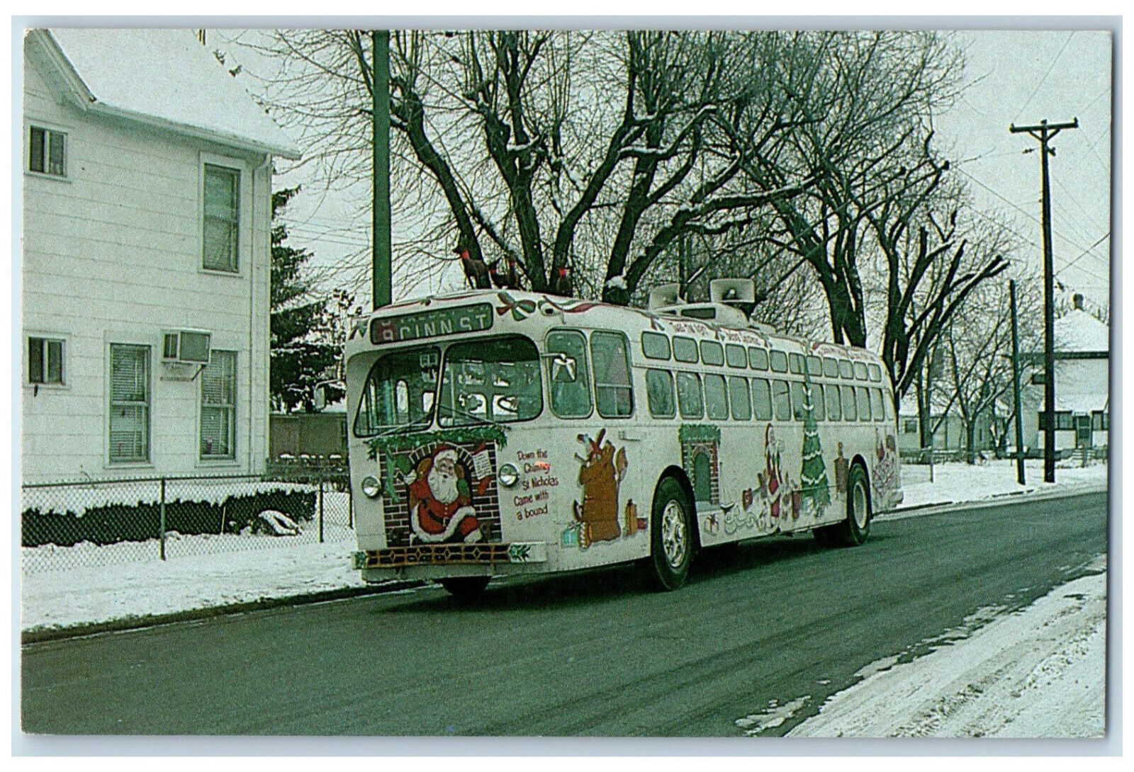 c1950's The RTA Trolley Bus Roams The City Dayton Ohio OH Vintage ...