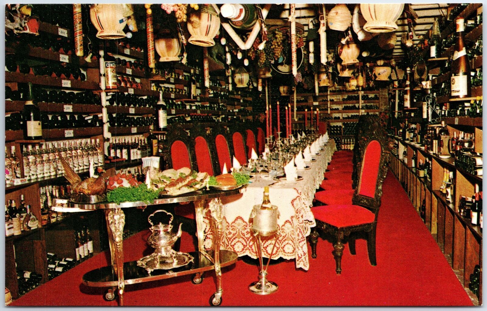 Vintage Postcard the Blue FOX Wine Cellar & Restaurant SAN Francisco ...