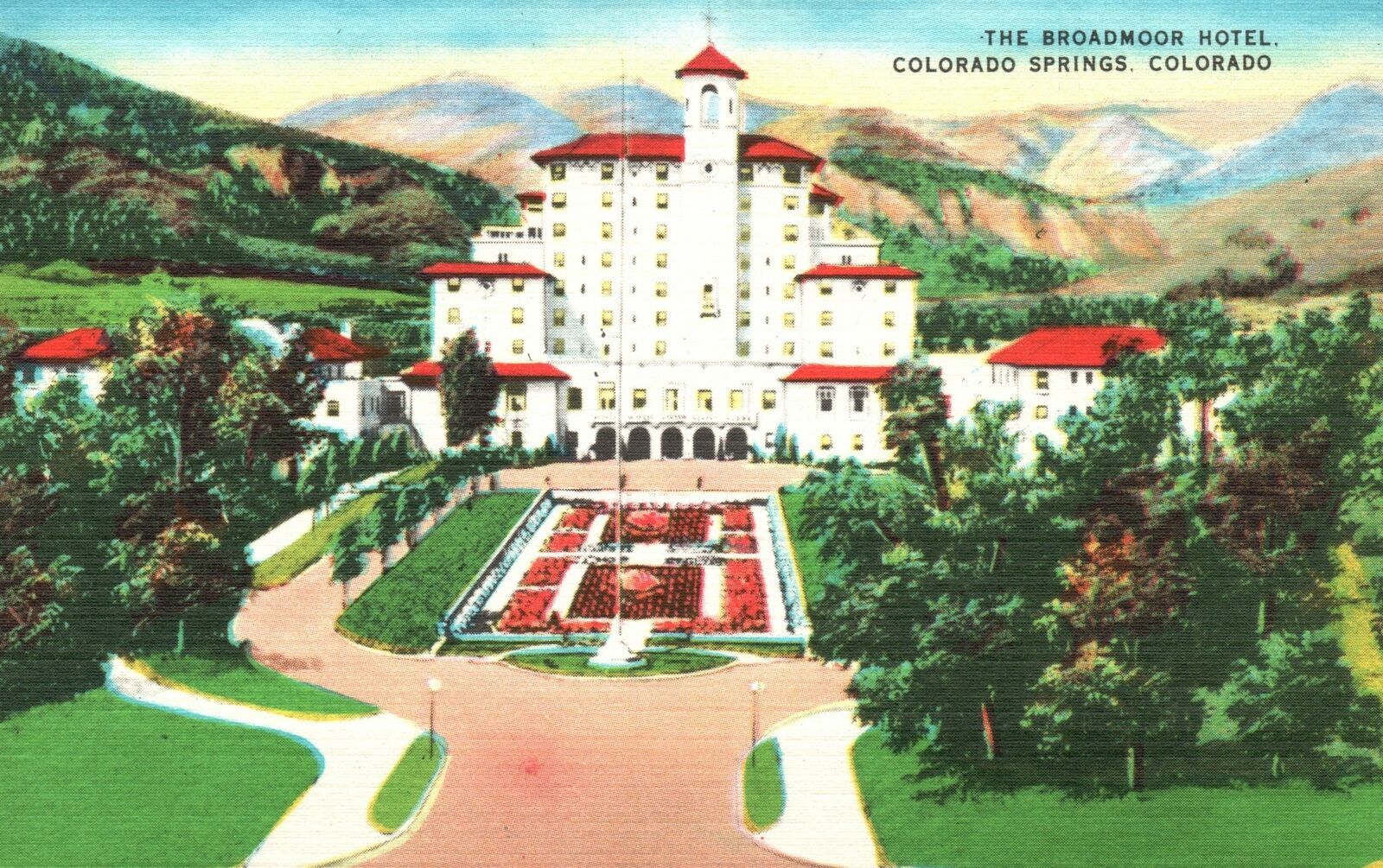 Colorado Springs Colorado, The Broadmoor Hotel Elmer C. Clark Vintage ...
