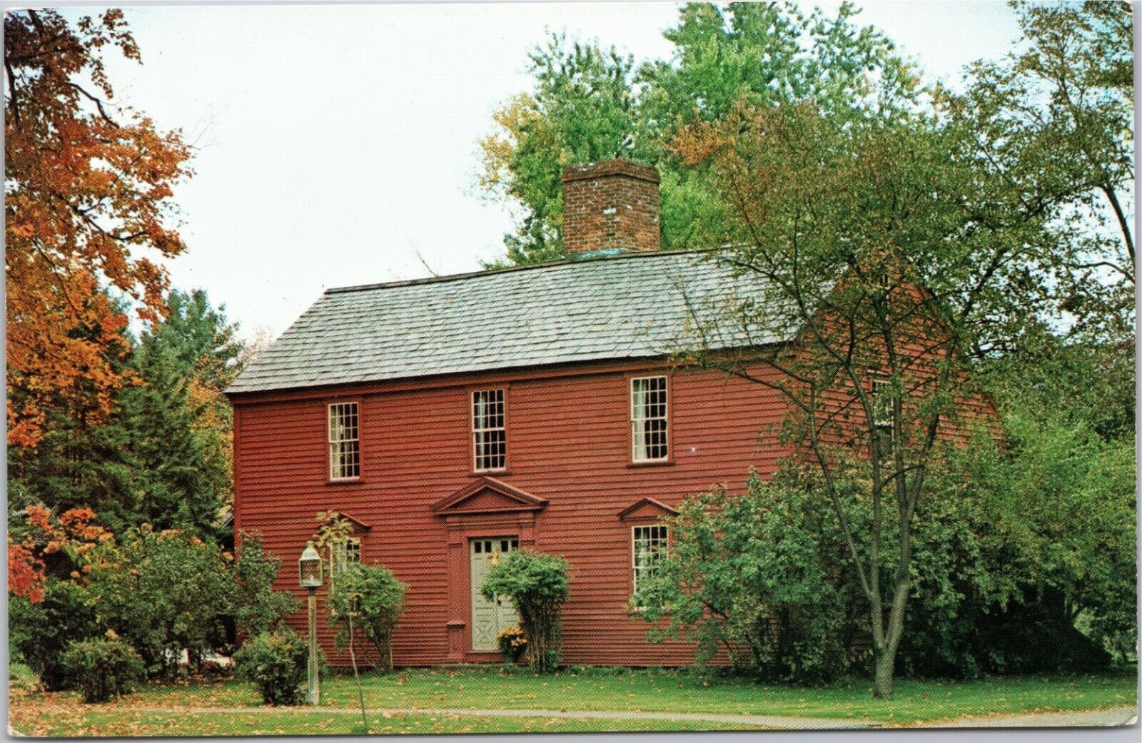 Red Salt Box home with fall foliage - Historic Deerfield | Other ...