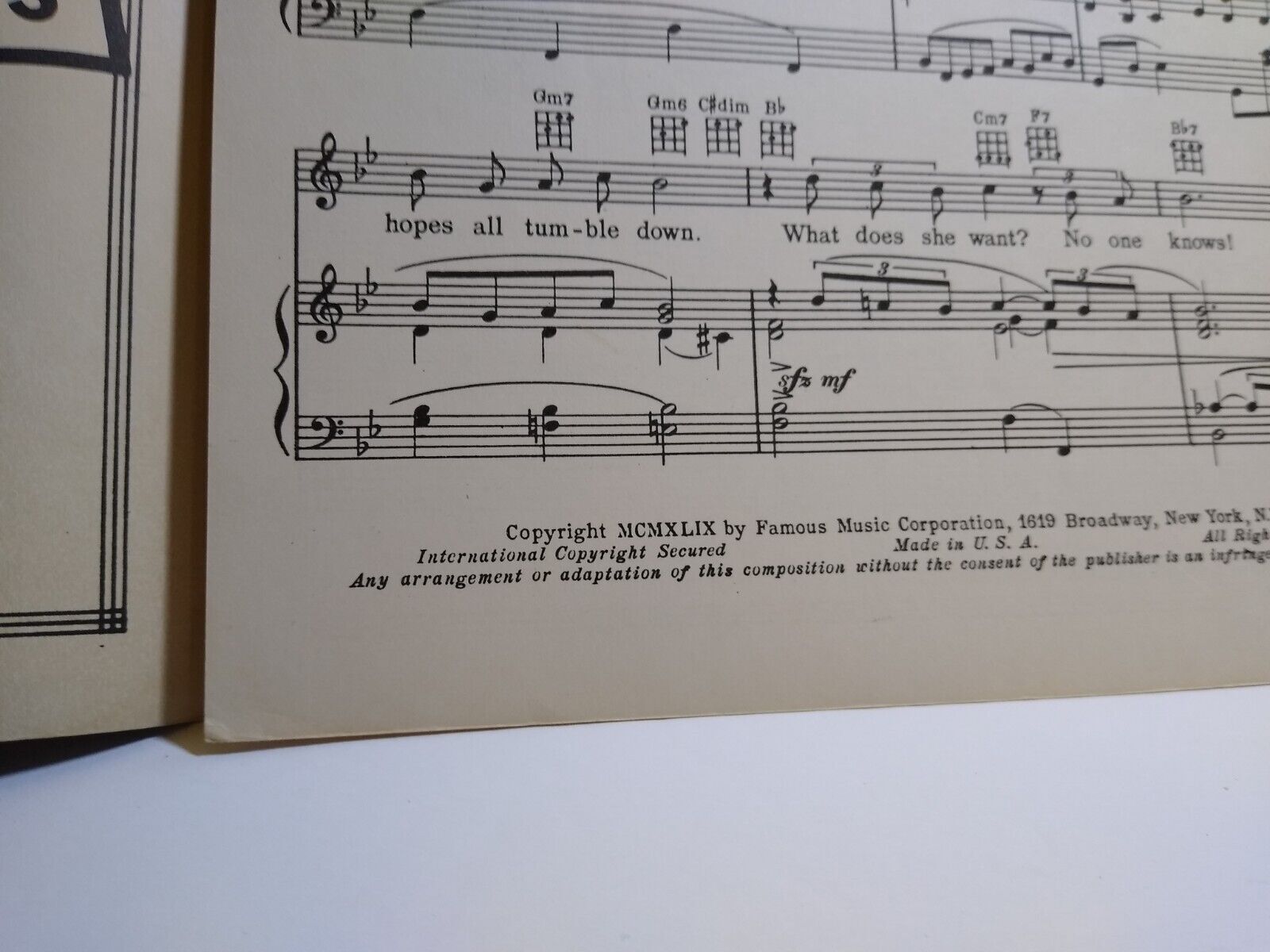 Mona Lisa Sheet Music Alan Ladd Wanda Hendrix Jay Livingston Ray Evans 1949 | Ephemera - Other ...