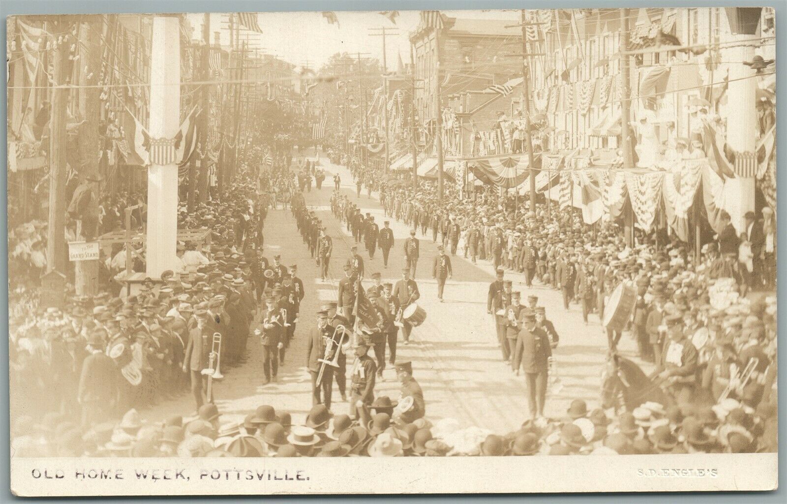 Pottsville PA OLD Home Week Parade Antique Real Photo Postcard Rppc ...
