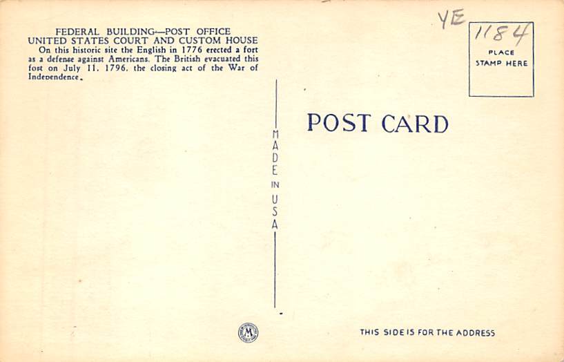 New Post Office United Stat Court and Custom House Detroit MI | Topics ...