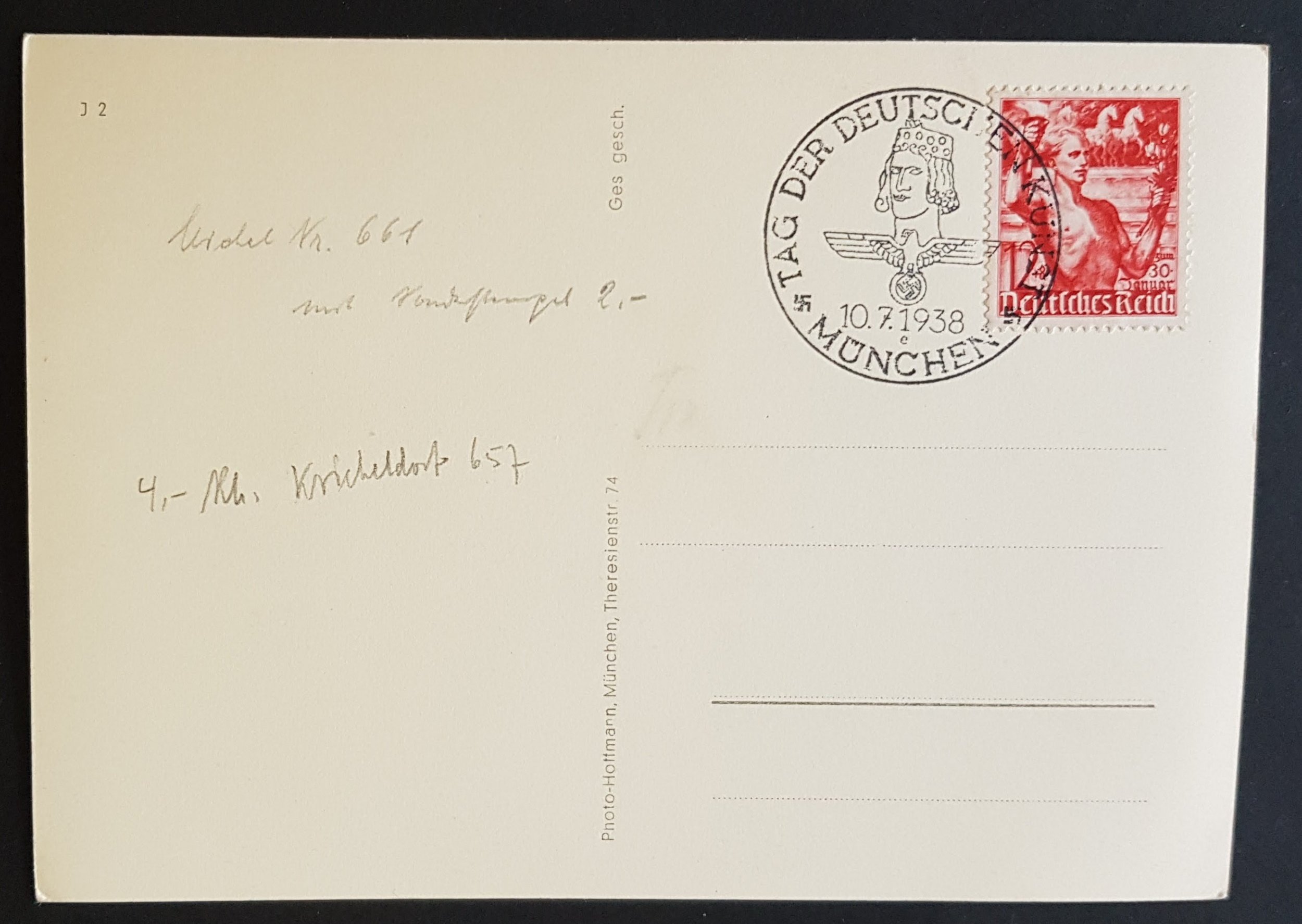 German Empire Third Reich Original Postcard - Adolf Hitler - 'The ...