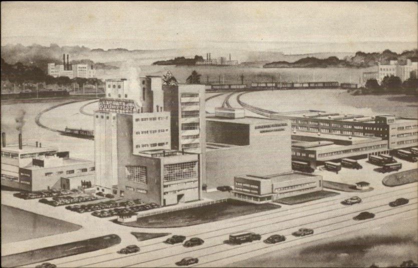 Newark NJ Eastern Home Anheuser-Busch Beer Brewery Postcard | United ...