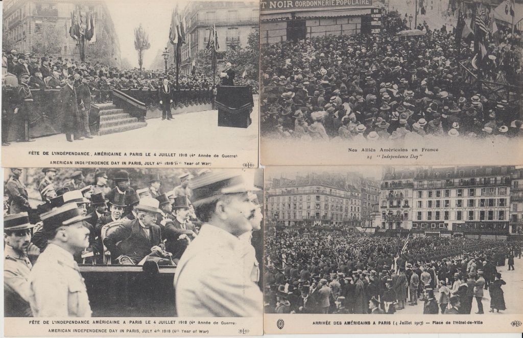 US MILITARY AMERICANS IN EUROPE WW1 40 Vintage POSTCARDS Mostly pre ...