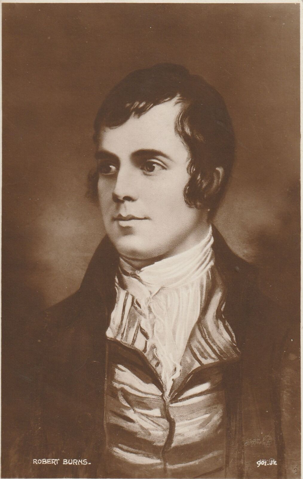 Vintage Postcard Real Photocard of Robert Burns, Famed Scottish Poet ...
