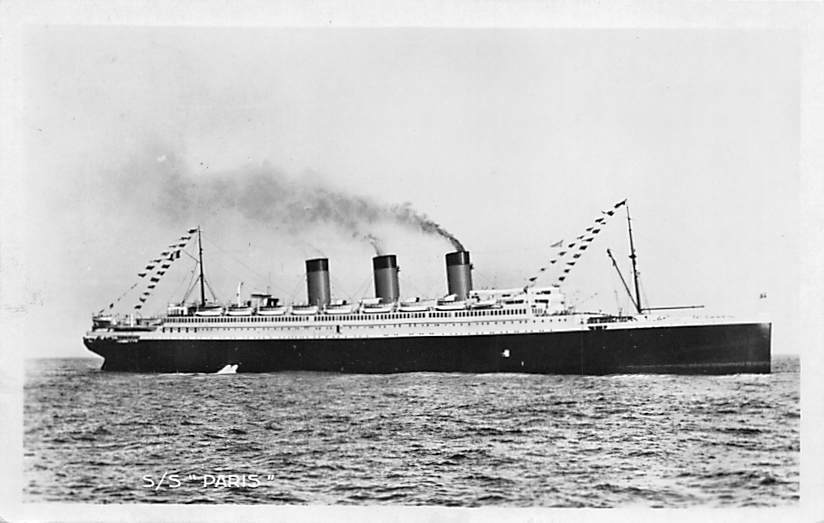 SS Paris French Line Ship Postal Used Unknown | Topics - Other ...
