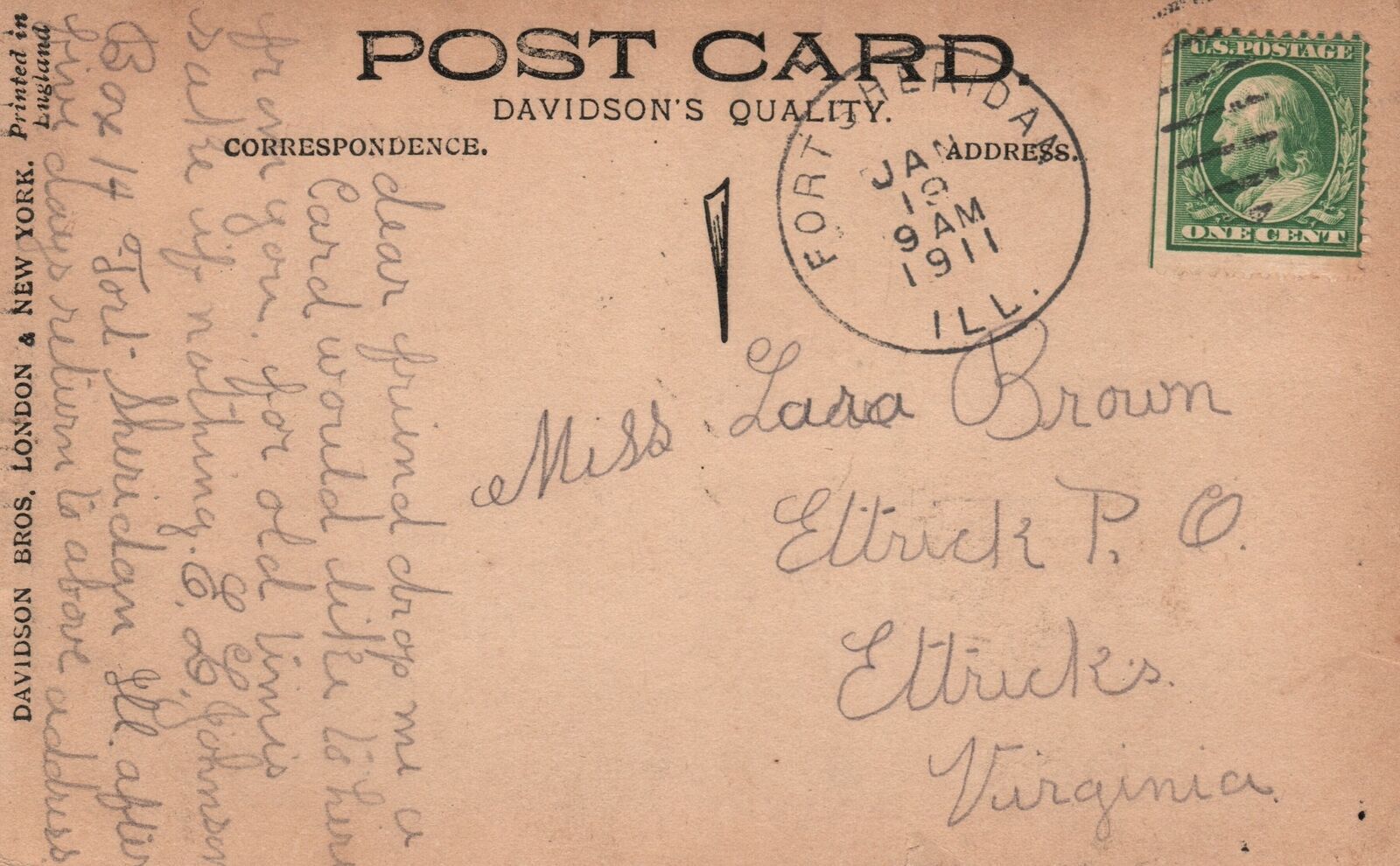 Vintage Postcard 1911 This Is So Sudden Girl Look Funny Face Davidson ...