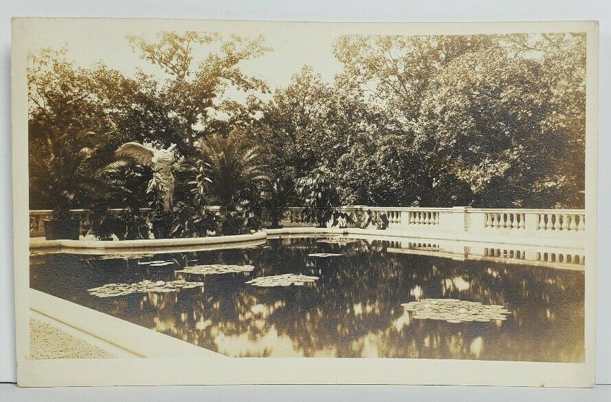 Sharon CT Colgate Mansion Pool Winged Victory Samothrace Sculpture ...