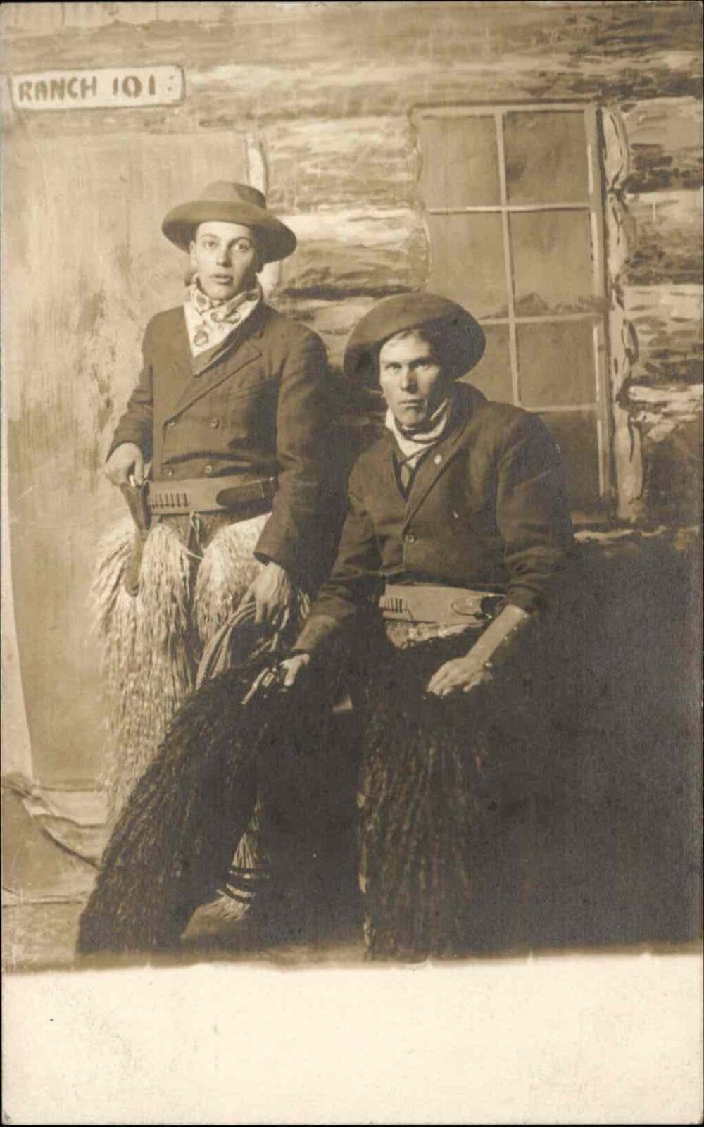 Cowboys Costumes Wool Chaps Pistols Guns Bullets 101 RANCH PROP Studio ...