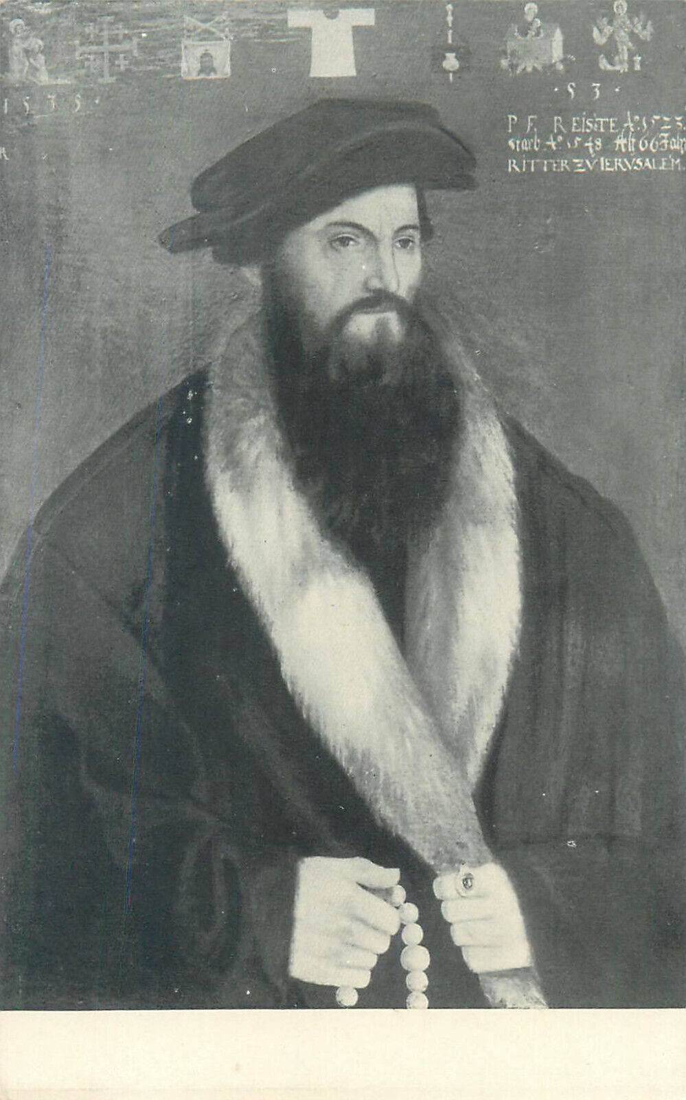 Historical Figure Swiss painter Hans Asper Portrait of the knight Peter ...