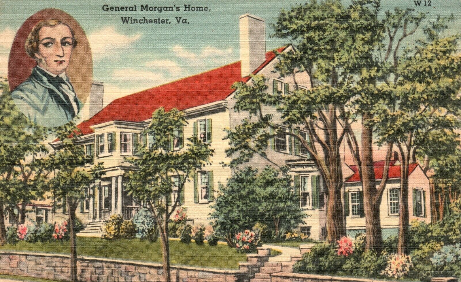 Vintage Postcard 1930's General Daniel Morgan's Home VA Virginia Pub ...