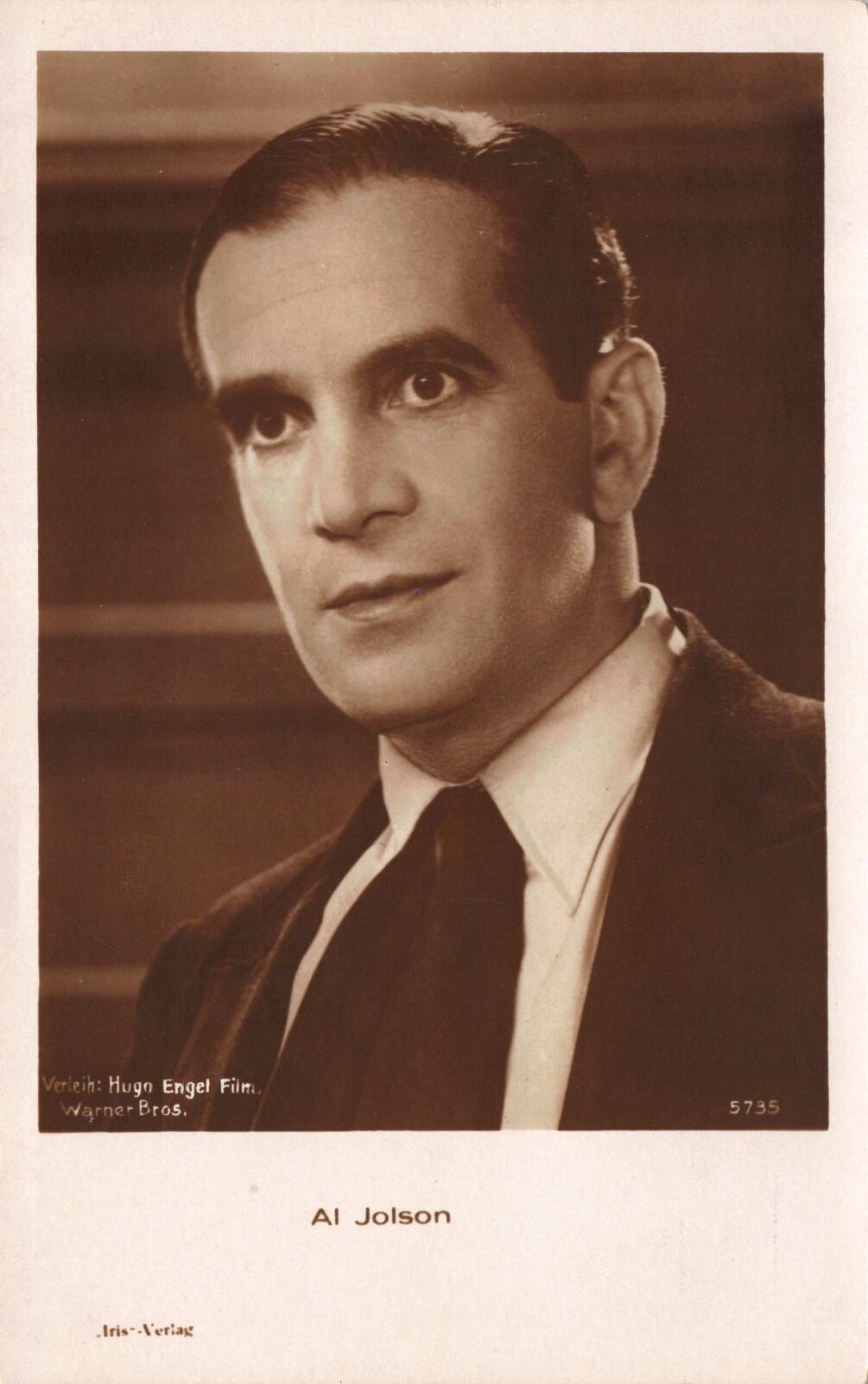 Real Photo Postcard of a portrait of actor and singer Al Jolson109503 ...