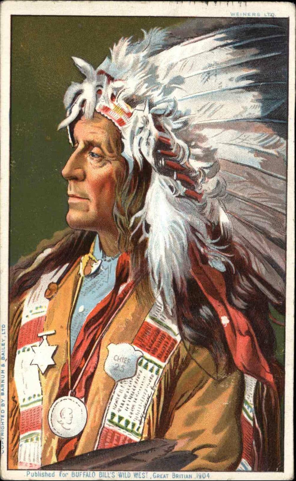 Buffalo Bill Wild West Circus Show Native Indian Great Britain 1904 ...