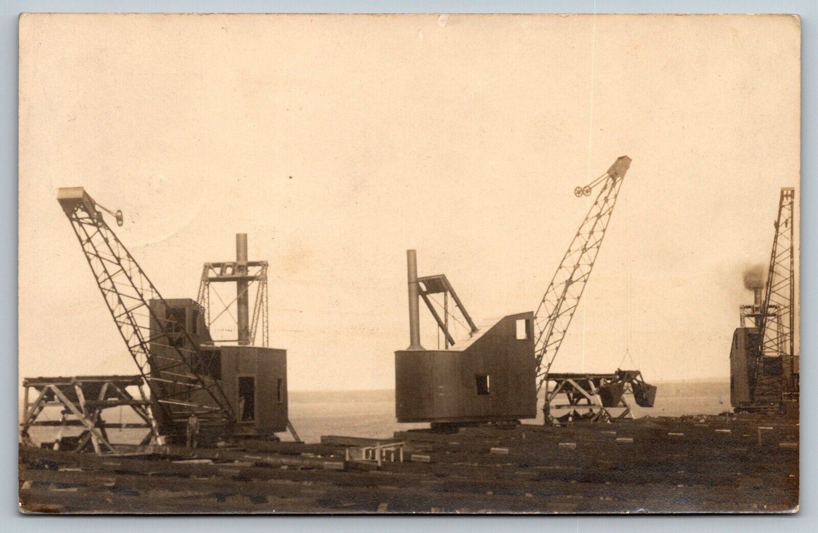 Vintage 1907 Railroad Docks - Michigan - Clam Shell Machine | United ...