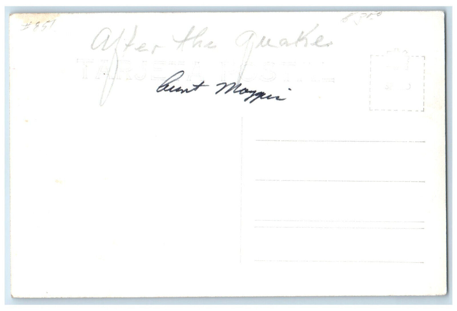 c1950's Catedral Colima Mexico After the Quake RPPC Photo Vintage ...