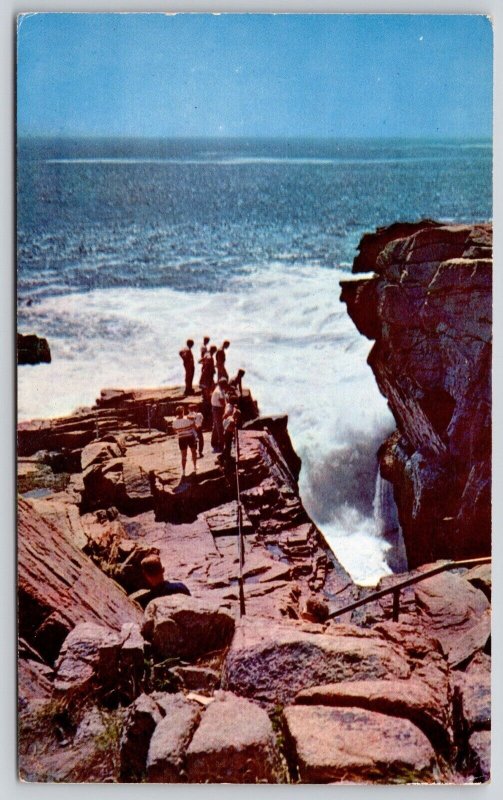Thunder Hole Acadia National Park Bar Harbor Maine ME Postcard PM WOB ...