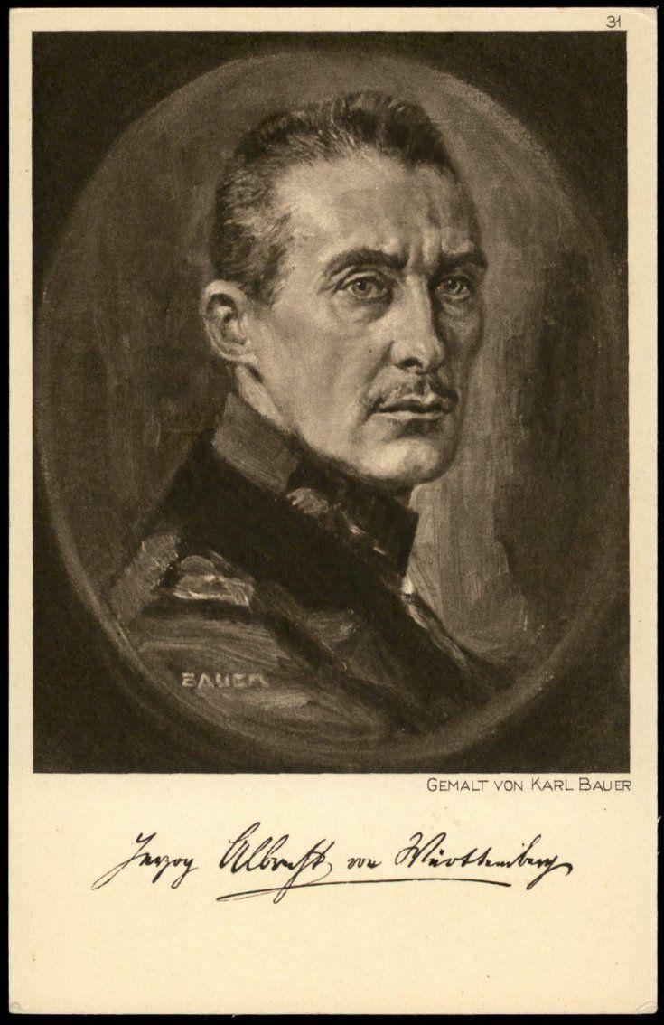 Germany WWI Generalfeldmarschall Herzog Albrecht von Wuerttemberg ...