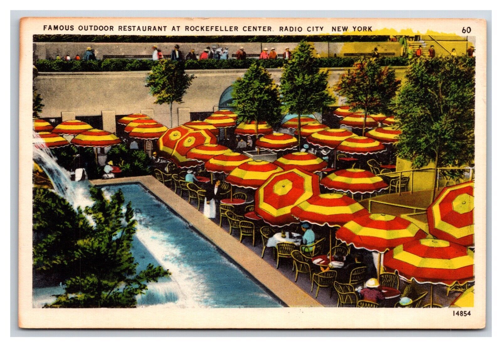 Outdoor Restaurant Rockefeller Plaza New York City NY NYC UNP WB ...