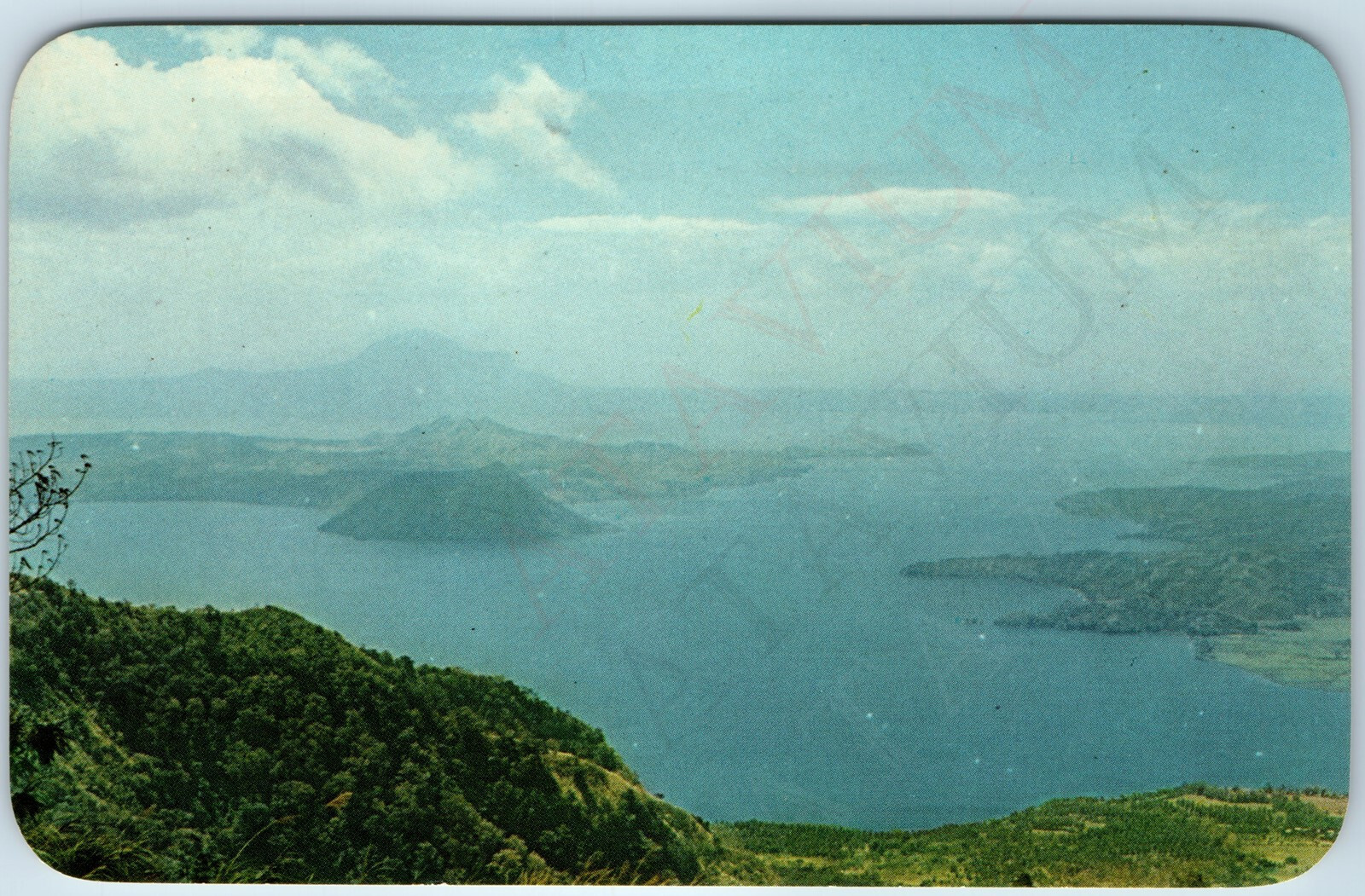1961 Lake Taal, Tagaytay Ridge Philippines Teich Batangas Pasay Manila ...