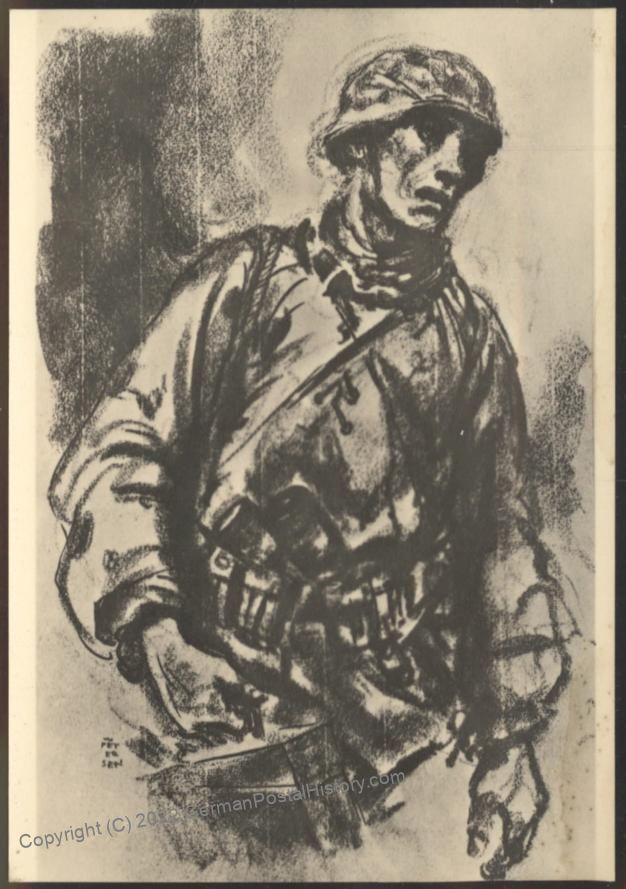 3rd Reich Germany Reichsfueher SS Kunstler and the SS Propaganda Card ...