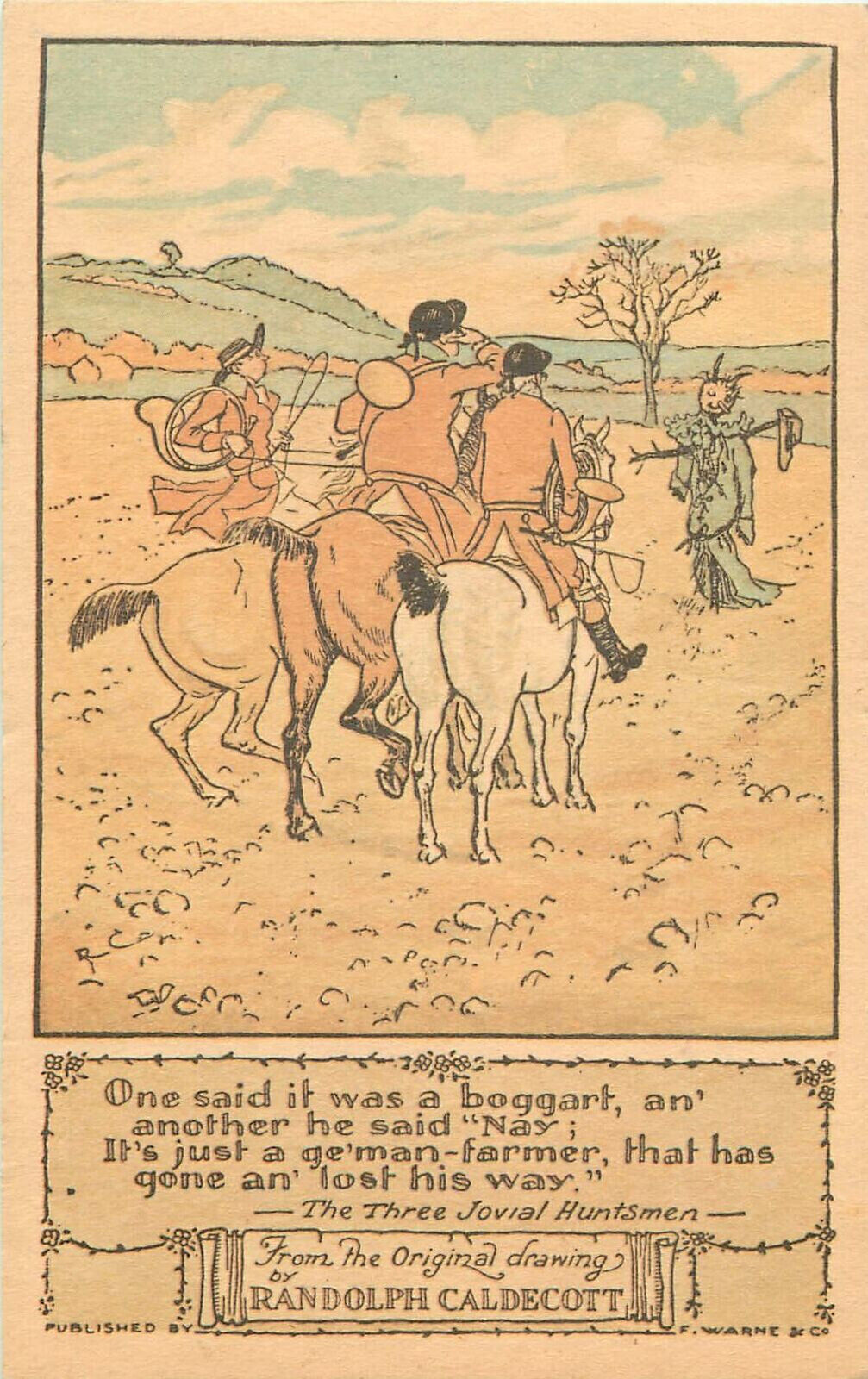 Set of 22 British artist and illustrator Randolph Caldecott drawings ...