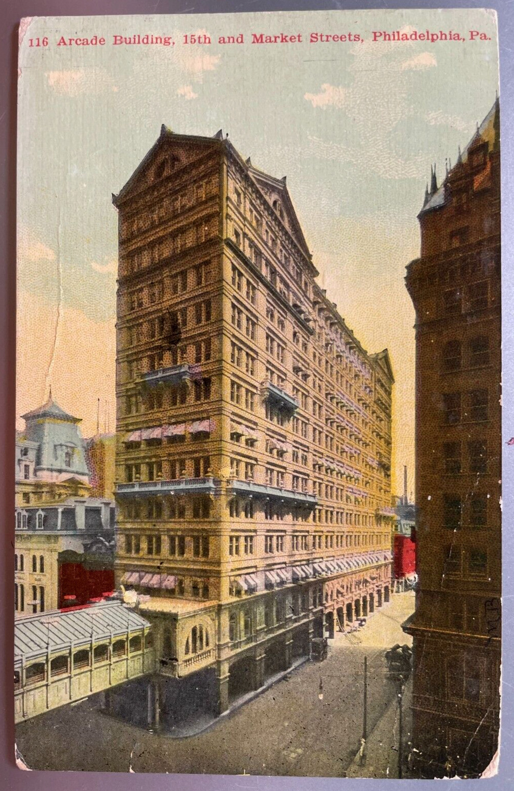 Vintage Postcard 1912 Arcade Building, Philadelphia, PA. | United ...
