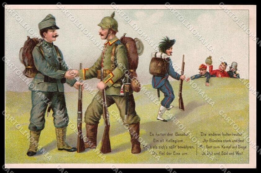WWI WW1 German Austrian Propaganda Bersaglieri Military Soldier ...