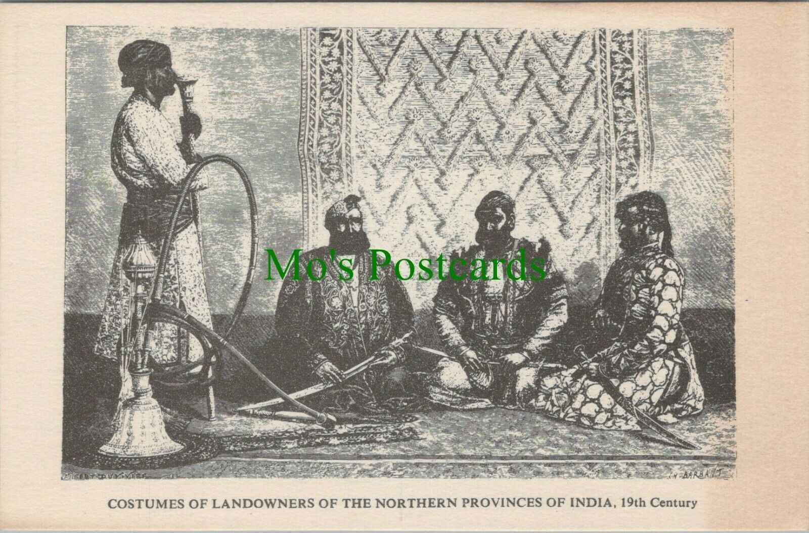 India Postcard - Costumes of Landowners of The Northern Provinces ...