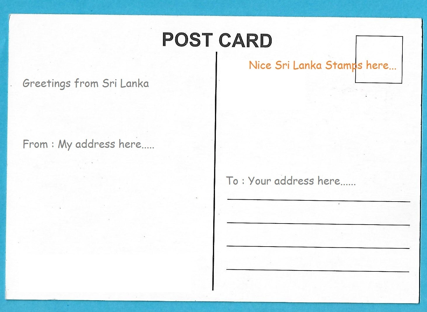 SRI Lanka Butterfly - Wilpattu National Park - Mail Card From SRI Lanka ...