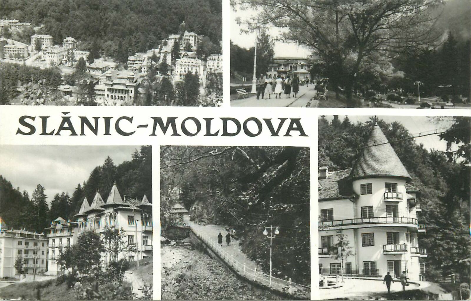 Romania Slanic-Moldova colaj diverse imagini carte postala | Europe ...