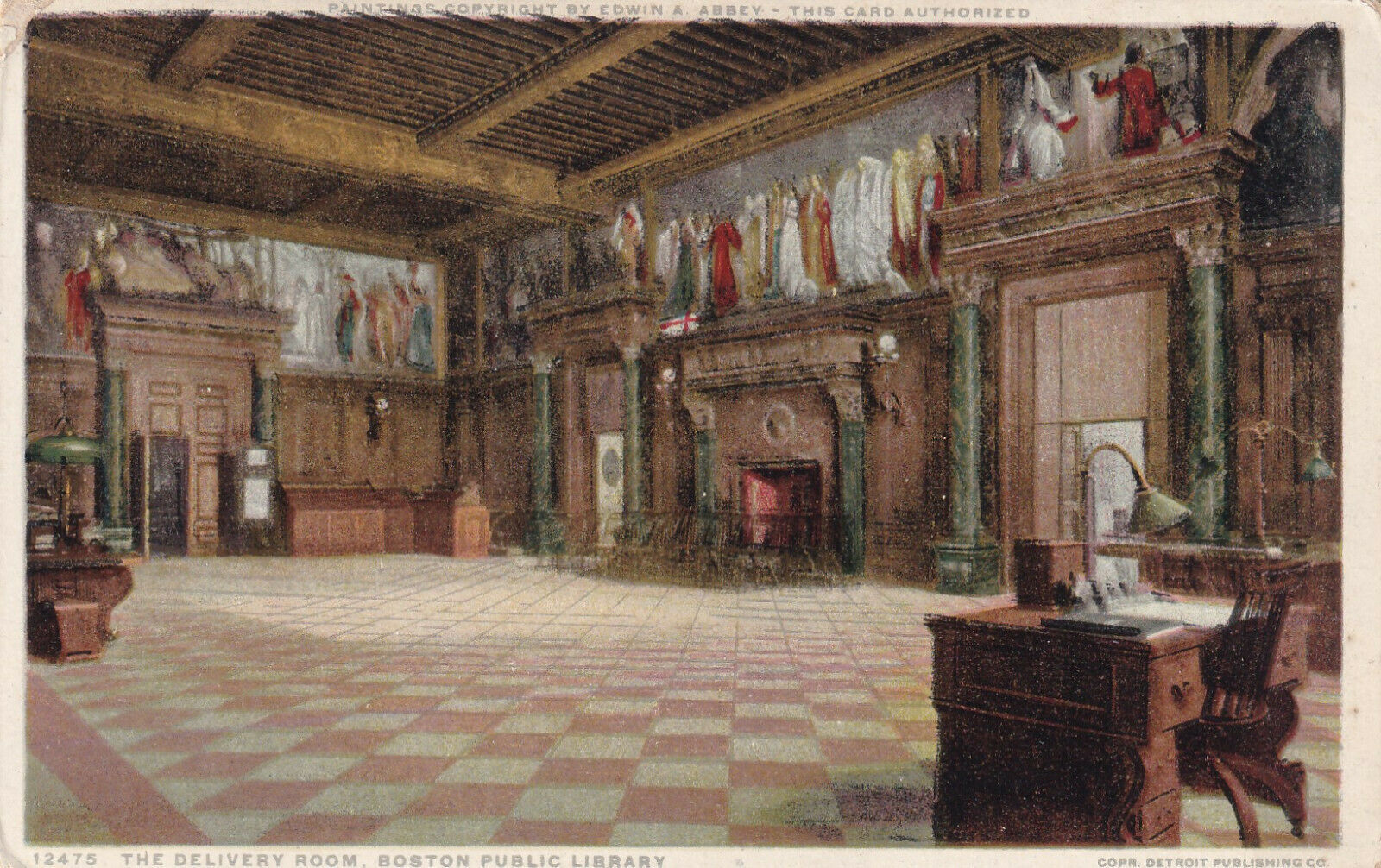 BOSTON, Massachusetts, 1910-1920s; The Delivery Room, Boston Public ...