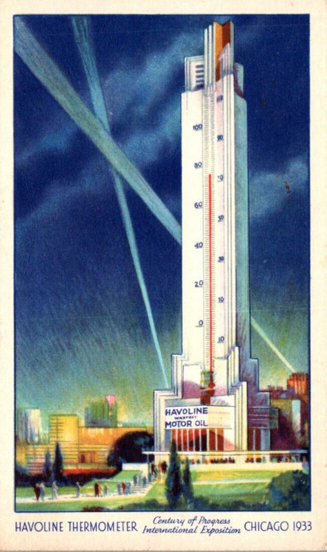 1933 Chicago World's Fair The Havoline Thermometer | United States ...