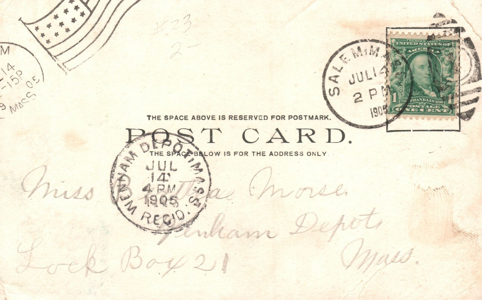 Vintage Postcard 1905 A Nephew of Uncle Sam's Historical Library of ...