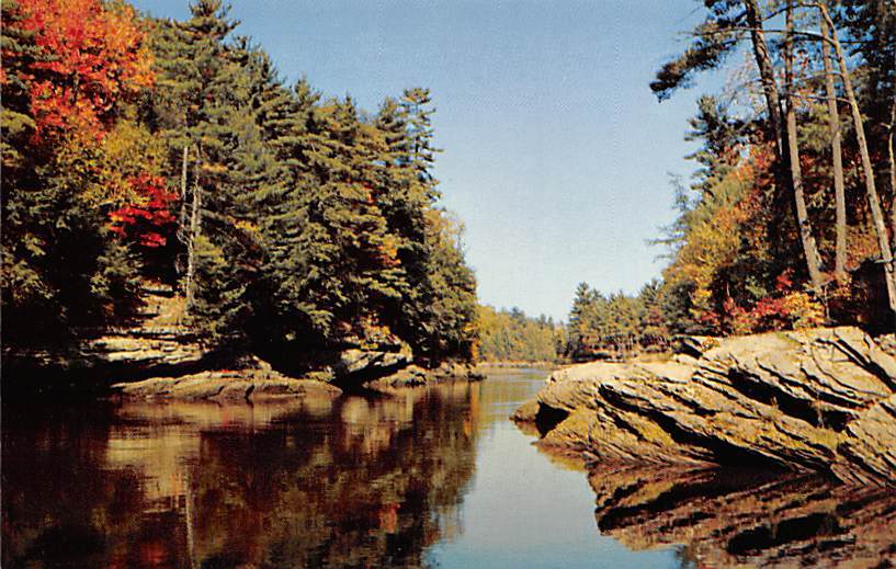 Wisconsin River Upper Dells Of River Wisconsin Dells WI | Topics ...