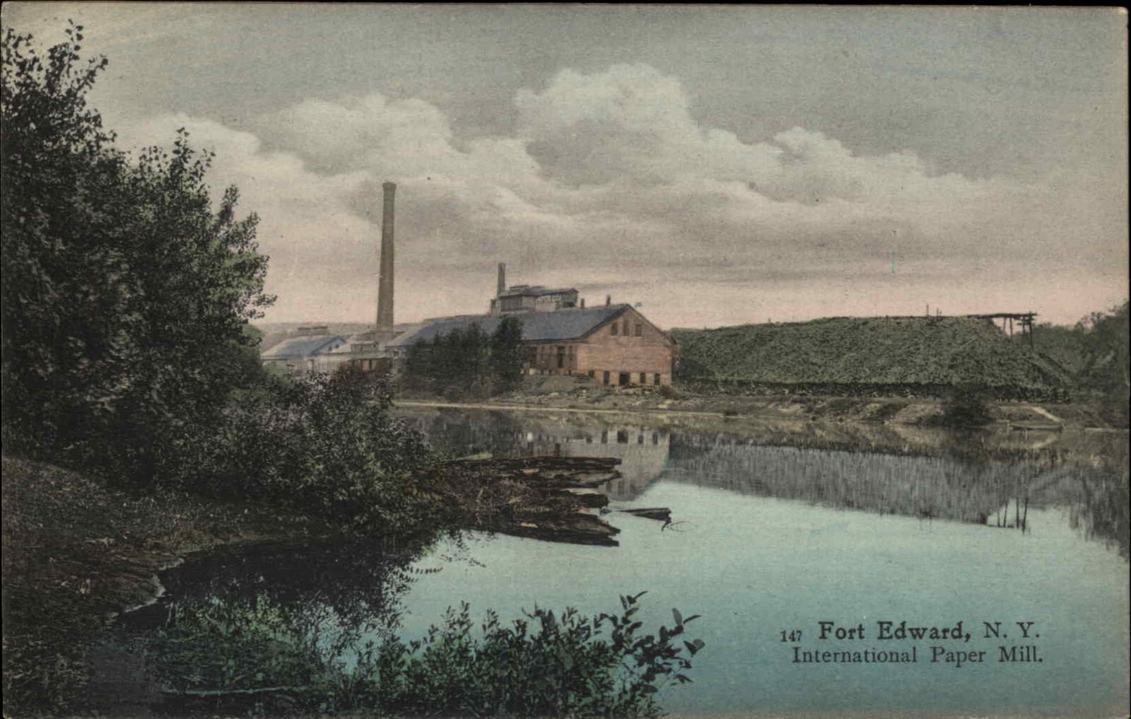 Fort Edward NY New York International Paper Mill c1900-20s Vintage ...