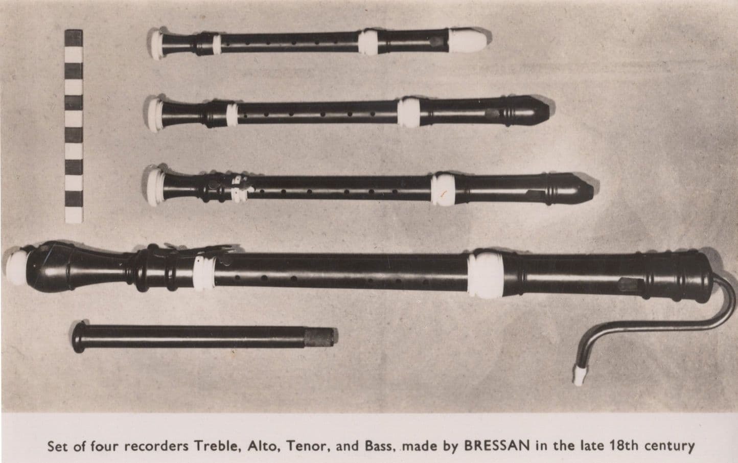 Bressan Recorder Victorian Musical Instruments Old RPC Postcard ...