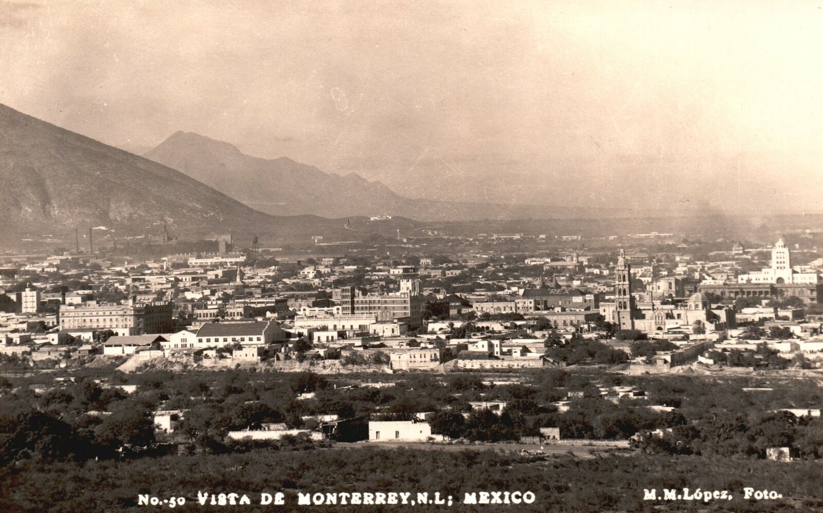 Vintage Postcard 1910's Vista De Monterrey Nuevo León N.L. Mexico MX ...