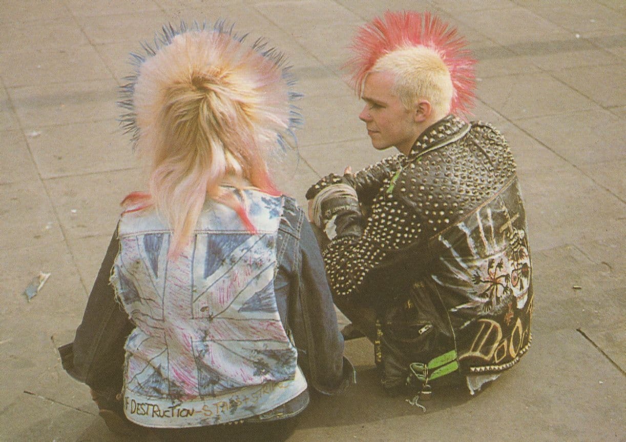 Soldiers Of Destruction 1980s Punk Rock Jacket Mohican Postcard ...