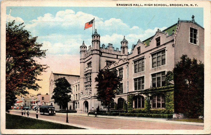 Brooklyn, New York Erasmus Hall, High School, Scenic Street View ...