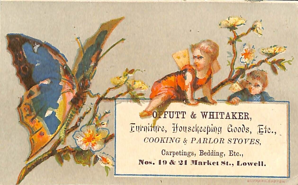 Offutt Whitaker Furniture Housekeeping Cooking Stove Butterfly Insect ...