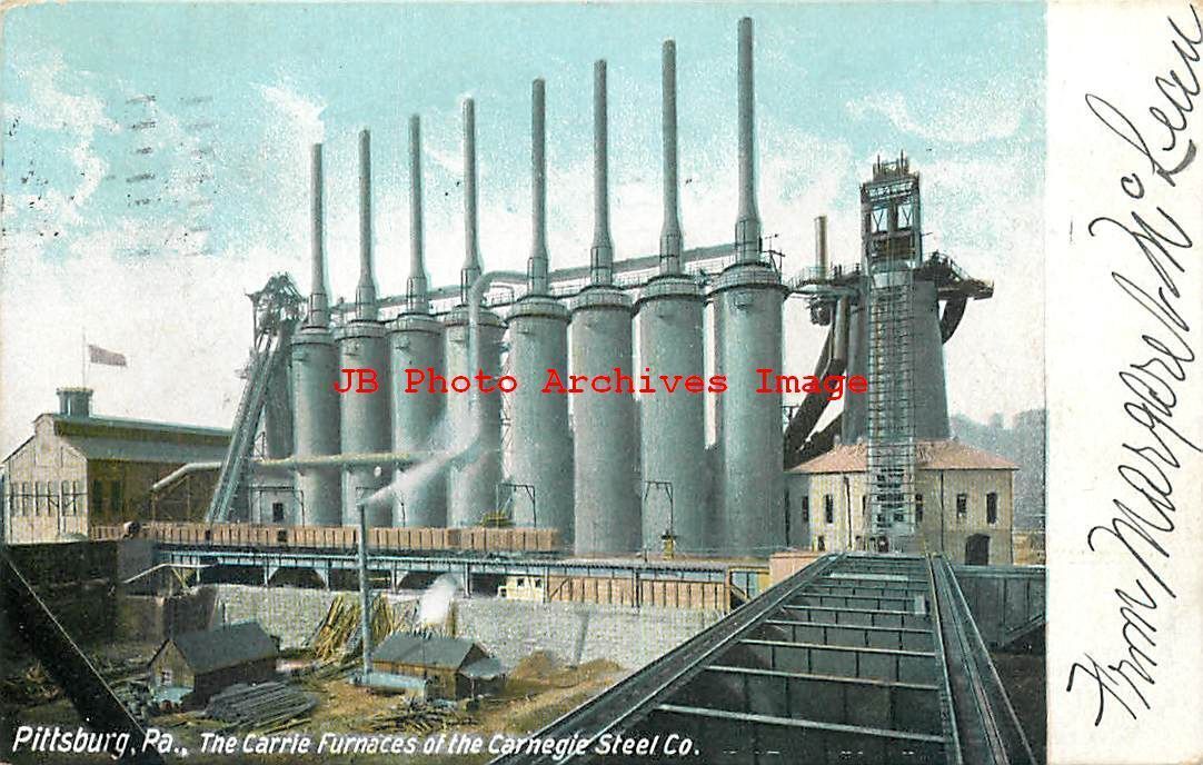 PA, Pittsburgh, Pennsylvania, Carnegie Steel Company, Carrie Furnaces ...