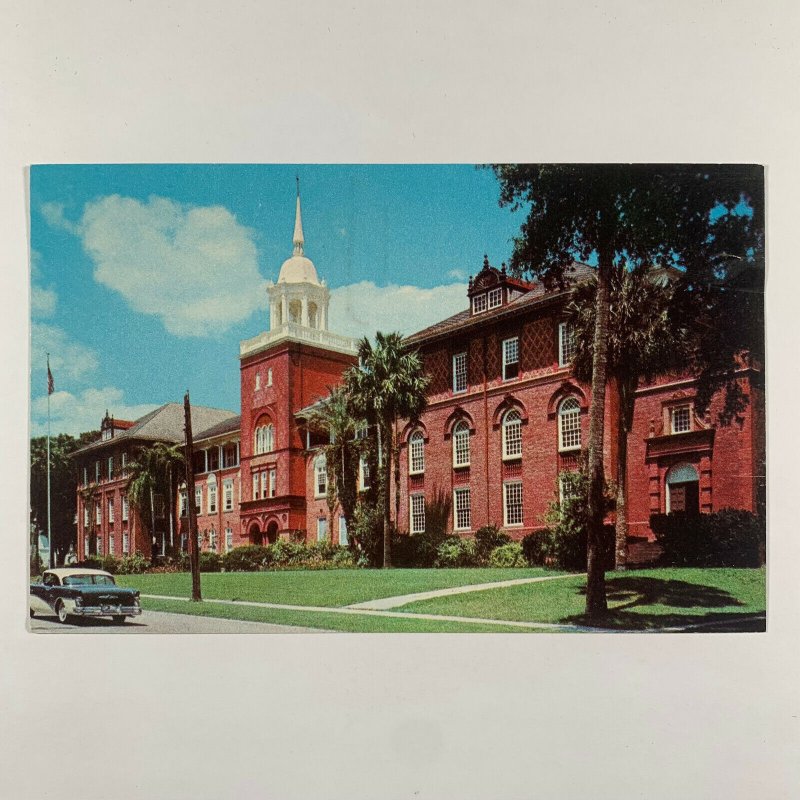 Postcard Florida DeLand Stetson University Elizabeth Hall 1960s Chrome ...