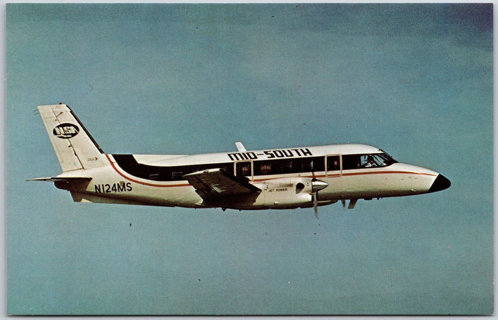 Airplane Mid-South Airline Bandeirante Jetprop Commuter Aircraft Bandit ...