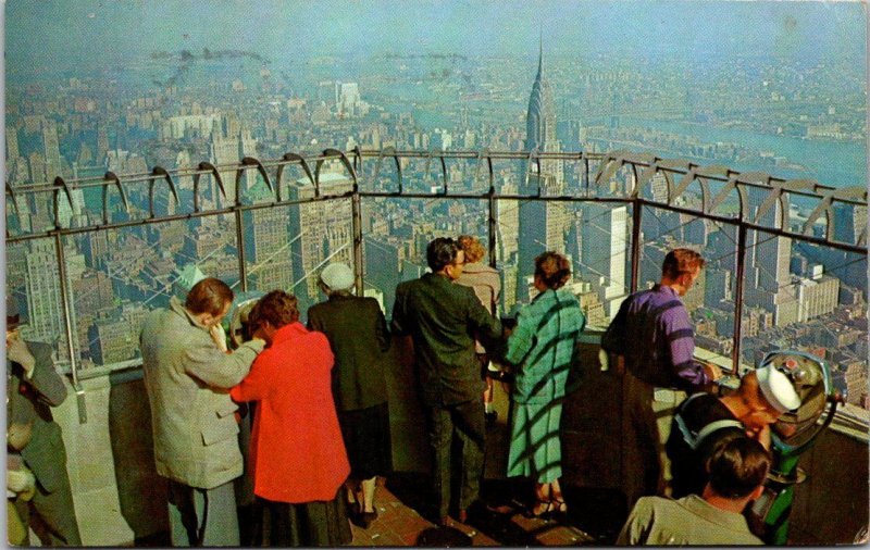 New York City Empire State Building The Observatory 1963 | United ...