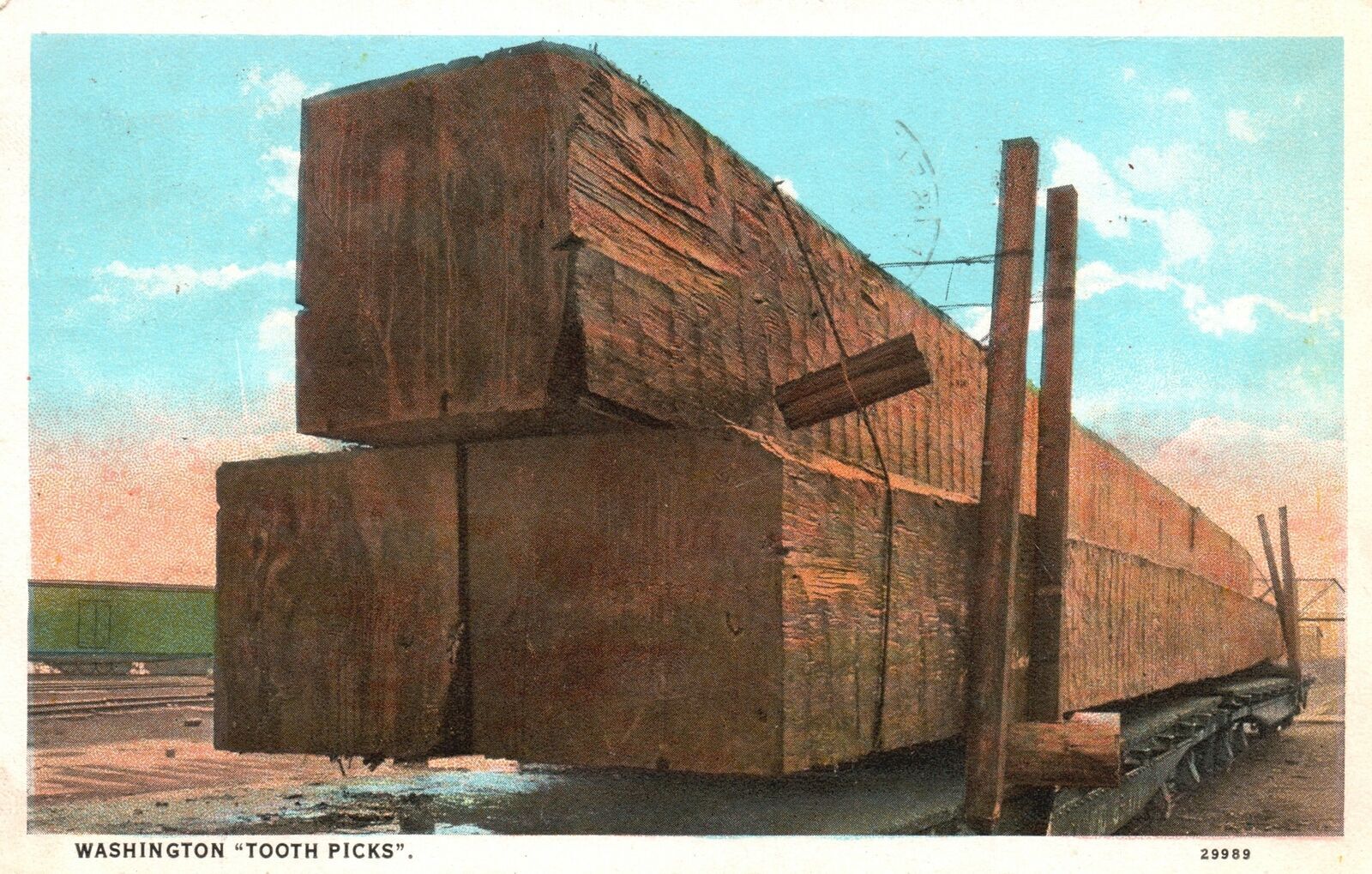 Vintage Postcard 1929 Washington Tooth from Forest Picks Railroad Car ...
