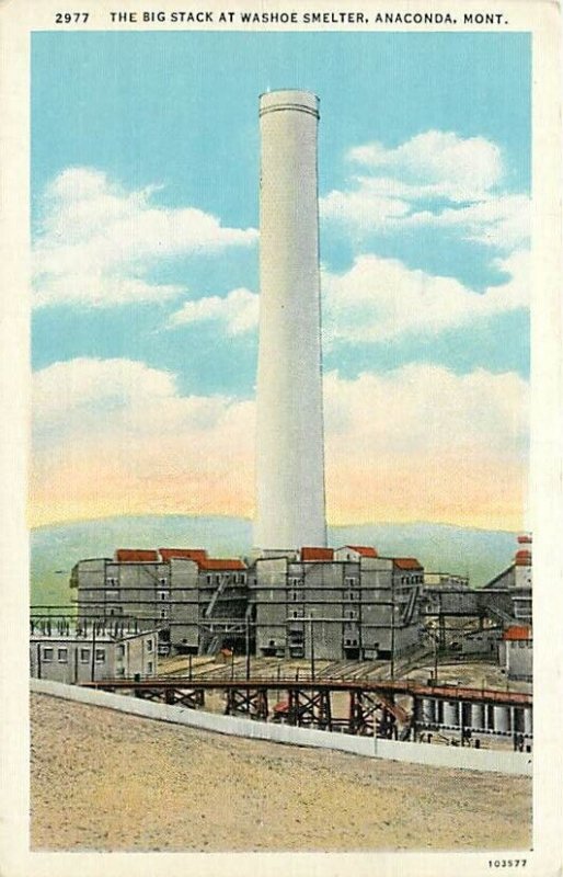 MT, Anaconda, Montana, Washoe Smelter Big Stack, Robbins-Tillquist No ... MT, Anaconda, Montana, Washoe Smelter Big Stack, Robbins-Tillquist No ...
